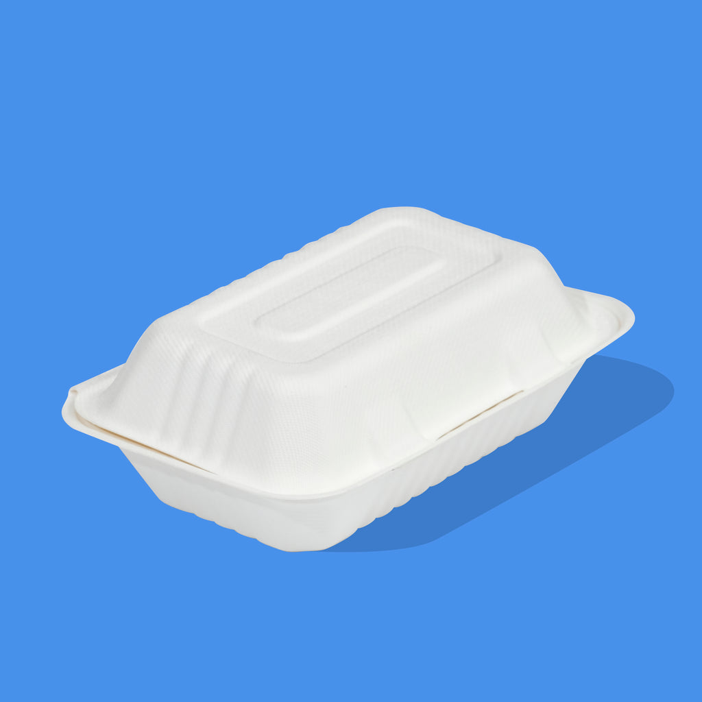 9" x 6" Bagasse Clamshell – PlanetWare